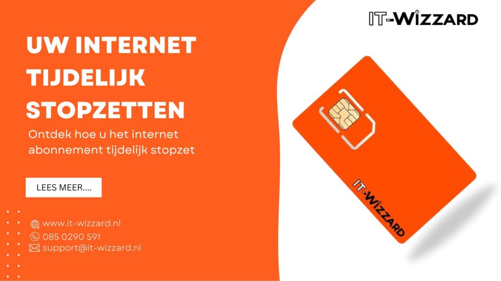 Uw internet abonnement tijdelijk stopzetten? zo doet u dat!